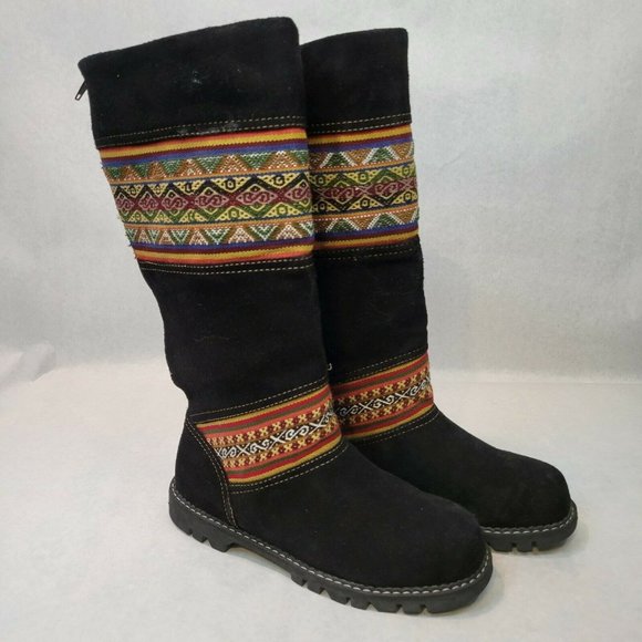 Caterpillar | Shoes | Cat Walking Machines Tall Boots Black Suede Sz 36 ...
